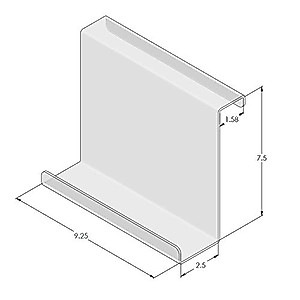 KHM Made in The USA Polycarbonate Acrylic Universal Treadmill Book Holder iPad and Tablet Magazine Rack Bookholder, EReader Book Holder Reading Rack, Compact iPad and Tablet, Kindle, Nook, Magazine
