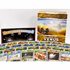 Terraforming Mars: Venus Next Expansion – Explore and Colonize Venus with New Cards, and Strategic Challenges Board Game – Ages 12+ – Stronghold Games