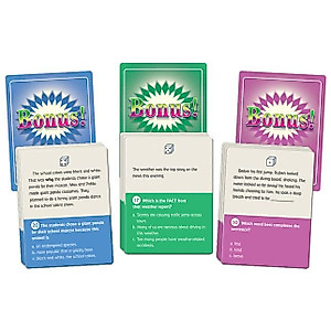 Really Good Stuff 307407 Comprehension Game Trio: Cause and Effect, Fact Or Opinion & Context Clues - Grades 2-3