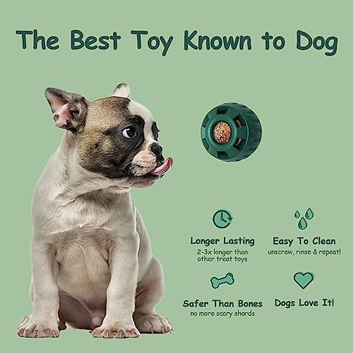 PICKZO Dog Chew Toys Tough Chew for Dogs Toy Large 25 lbs and Up Long-Lasting Dog Toy to Keep Your Pup Distracted, Safe for Dogs, Easy to Clean, Fillable Dog Toys