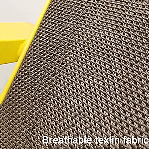 Lounge Chair, Patio Lounge Chairs Upholstered Rocking Chair, Rubber Wood Frame Rocker Chair with Detachable Cushion, PP Cotton Padded Seat for Living Room Balcony, Support 150KG Durable (Color : A) (