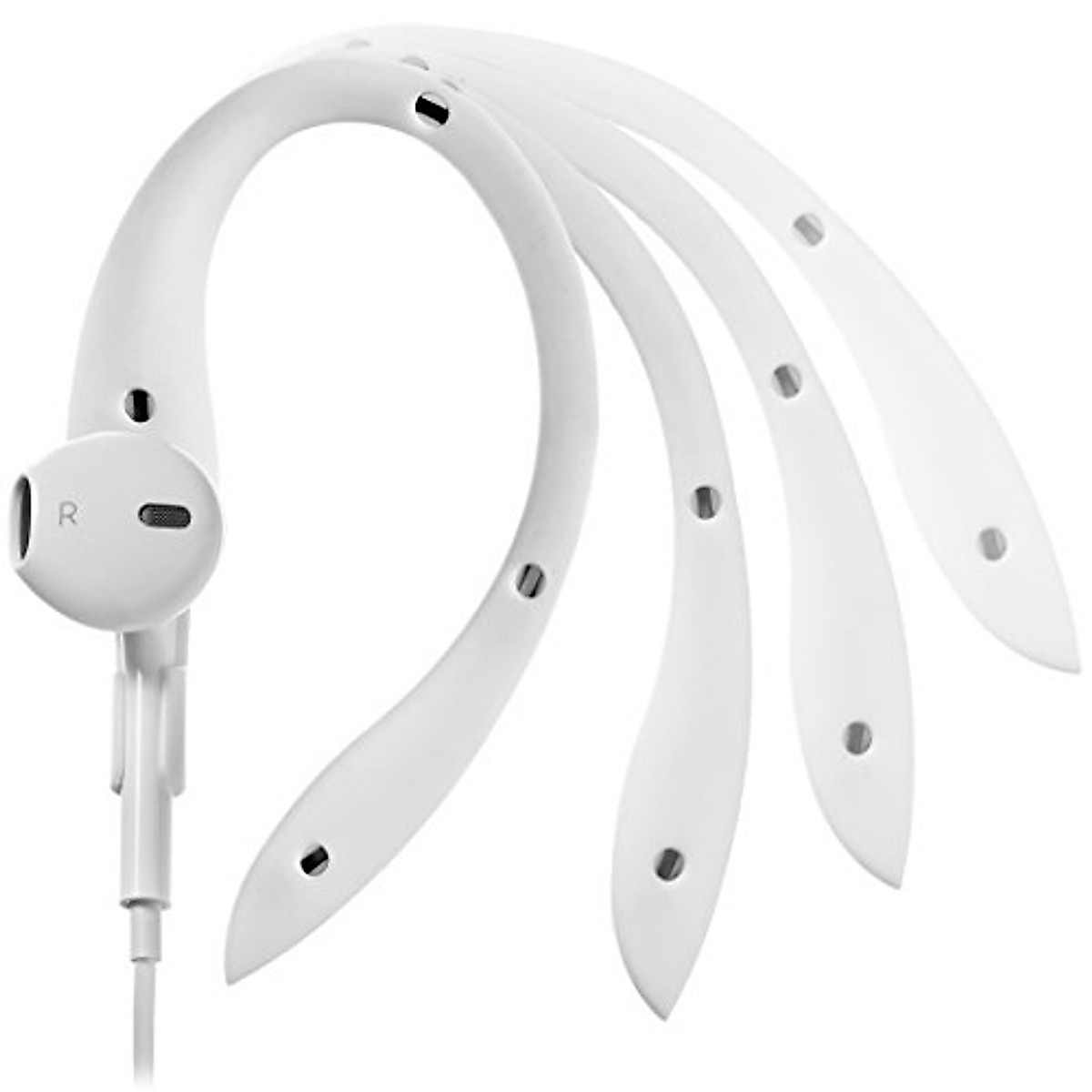 EARBUDi Flex - Compatible with Your Apple iPhone Wired EarPods | Attaches to The Wired EarPods That are Made by Apple | (White)