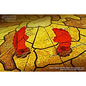 LITKO Sand Worm Marker Compatible with Dune Board Game, Multi-Color (2)