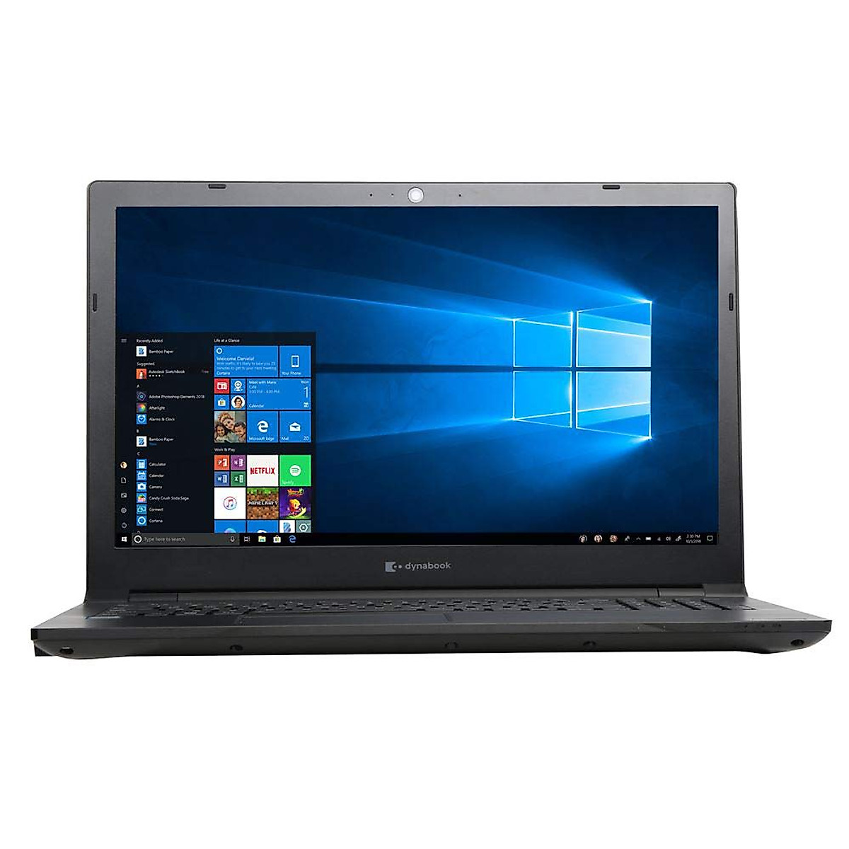 Toshiba Tecra A50-F Laptop (Intel Celeron 4205U, 4GB RAM, 128GB SSD, 15.6-inch HD, WiFi, Bluetooth, Webcam, Win 10 Pro) (Renewed)