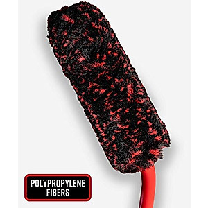 Adam's Wheel Woolies Car Detailing Brush (Bundle) - Car Cleaning Wheel Brush | Use W/Wheel Cleaner, Rim Cleaner, Chrome Cleaner | Car Wash Brush Cleans Brake Dust from Barrels & Hard to Reach Areas