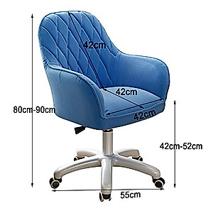 MayNuo Office Chair Gaming Chair Computer Chair Accent Leisure Chair,Padded Desk Chair Mid Back 360° Swivel Height Adjustable Rolling Task Chair Modern Upholstered Vanity Chair with/#3/#5