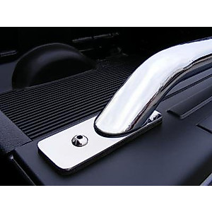 Go Rhino 8127C 62.5 Inch Steel Stake Pocket Mount Truck Bed Side Bar Tie Down Rails, Chrome Finish