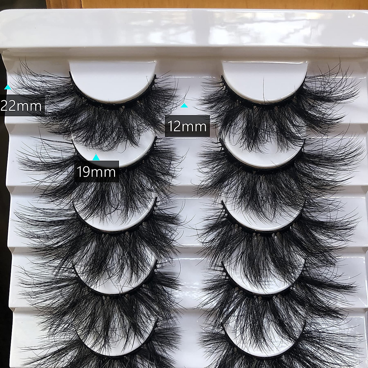GMAGICTOBO False Eyelashes Fluffy Wispy Eyelashes Faux 3D Mink Lashes Thick Volume Long Soft Dramatic Strip Eye Lashes Pack 8 Pairs