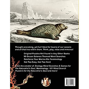 Marine Biology: 96 Word Search Puzzles for the Ocean Lover’s Soul. Fun and Thought Provoking Word Searches for Nature and Animal Addicts. (The Life Science Word Game Collection)