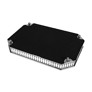 Decorative Tray, Mirror Tray for Perfume Organizer, Makeup Tray with Metal Handle for Bathroom,Countertop,Bedroom, 9.8"x13.7"x1.5"