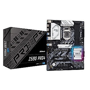 ASROCK Z590 PRO4 Socket LGA1200/ Intel Z590/ DDR4/ Quad CrossFireX/ SATA3&USB3.2/ M.2/ ATX Motherboard