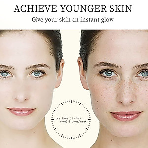 haoyehome Upgraded 7 Color LED Face Mask Light Therapy, led mask therapy facial LED suitable for home skin care, light therapy mask Portable & Light, Rechargeable, Wireless (white), 1.0 Count