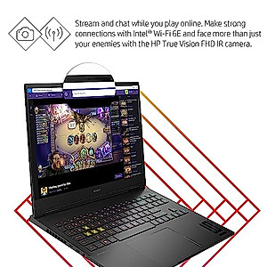HP OMEN Transcend 16.1" Gaming Laptop PC, NVIDIA GeForce RTX 4060, Intel i7-13700HX, Refined 1080p IPS, HD Webcam (16-u0010nr).,Black