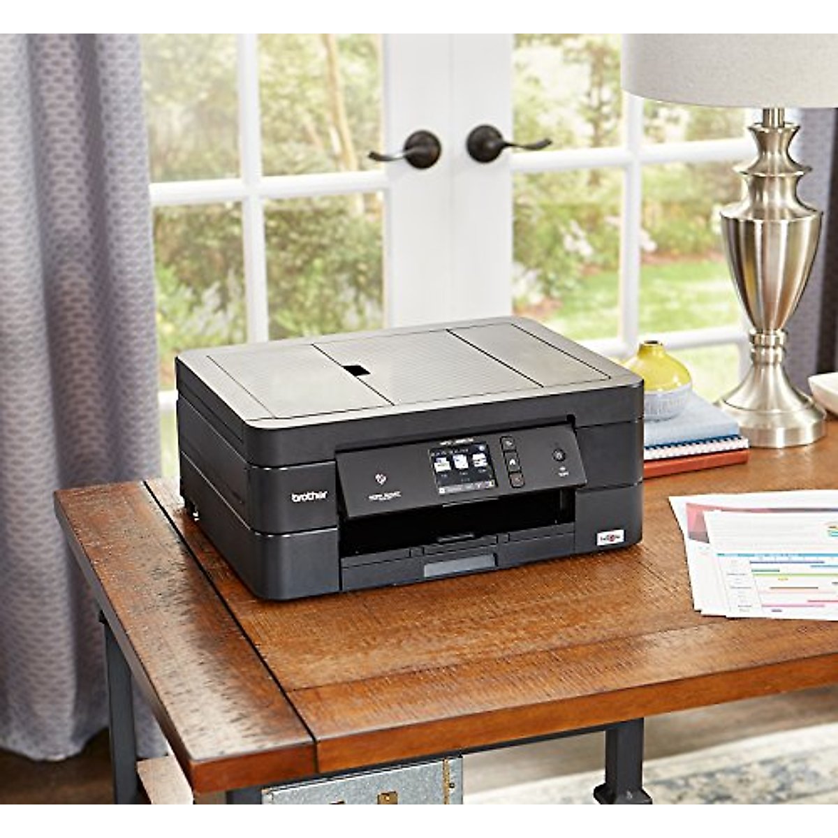 Brother Wireless All-in-One Inkjet Printer, MFC-J895DW, Multi-function Color Printer, Duplex Printing, NFC One Touch to Connect Mobile Printing, Amazon Dash Replenishment Enabled, Black, Standard