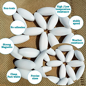 Magnetic Stirrer Stir Bar PTFE Magnetic Mixer Stir Bars (9x25mm, Olive Shape, 10pcs)