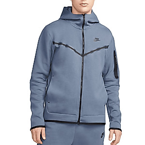 Nike Sportswear Tech Fleece Full-zip Hoodie Mens Diffused Blue/Black Size-Medium
