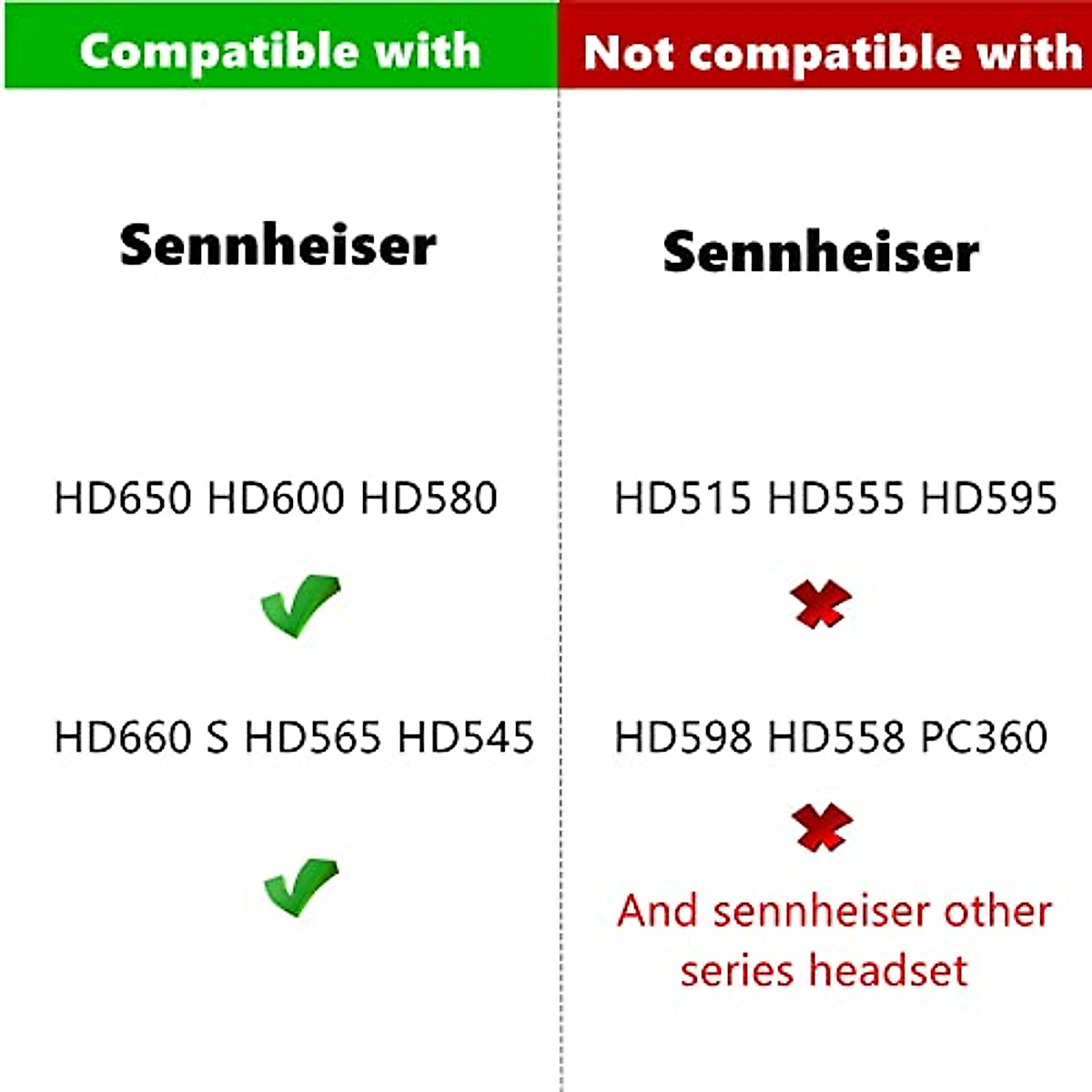 TaiZiChangQin Ear Pads Cushion Earpads Replacement Compatible with Sennheiser HD650 HD600 HD580 HD660 S HD565 HD545 Headphone