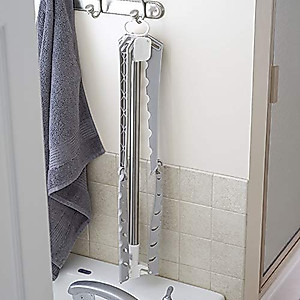 Household Essentials Grey 5006-1 Simple Indoor Tripod Clothes Drying Rack with Carrying Handle for Laundry, Small