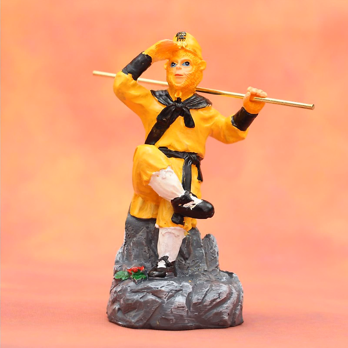 LWZ 4 Pcs Journey to The West Figurine Set, Resin Monkey King Monk Pig Cute Character Figurine for Miniature Figure Fairy Garden Home DIY Cake Decoration Set