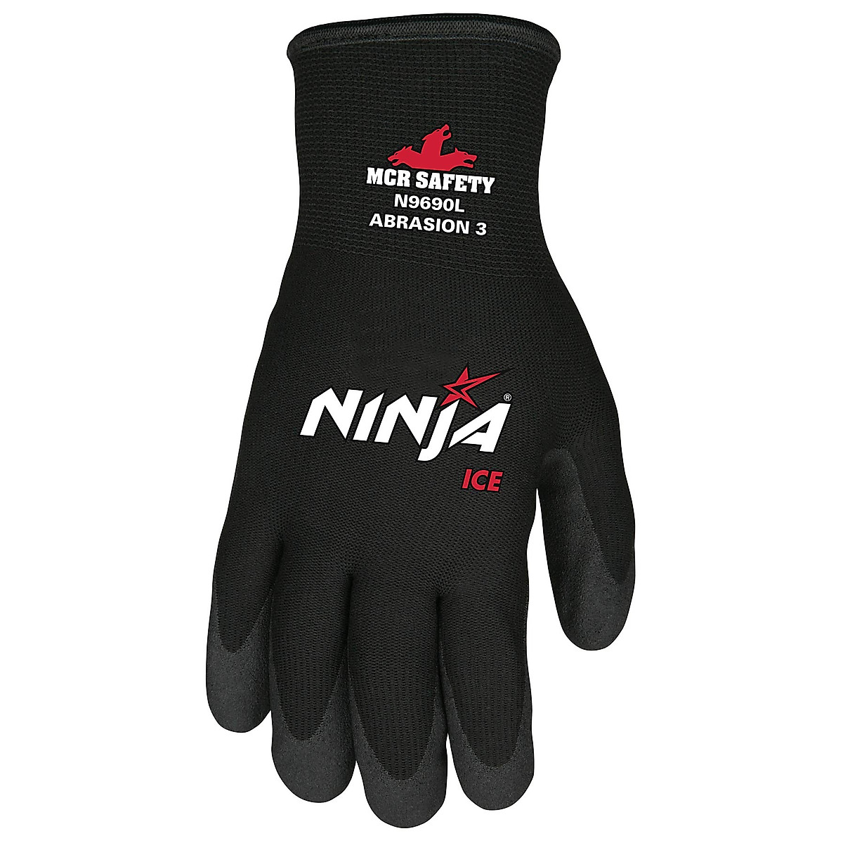 MCR Safety Ninja Ice Gloves, Black, Large