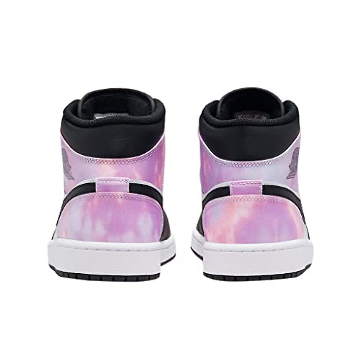 Nike Men's Air Jordan 1 Mid Sneaker, Black/Bleached Coral-white, 10.5