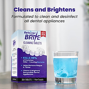 Retainer Brite Retainer brite, 1 year supply, 384 tablets, 384 Count