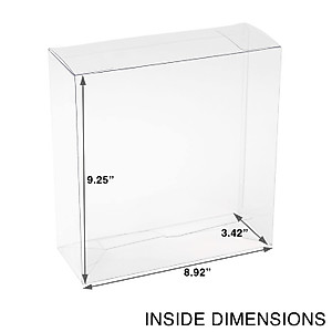 Viturio Pop Protector Cases Compatible with Funko Pop! Albums Vinyl Figures .50mm Thick (2 Pack)