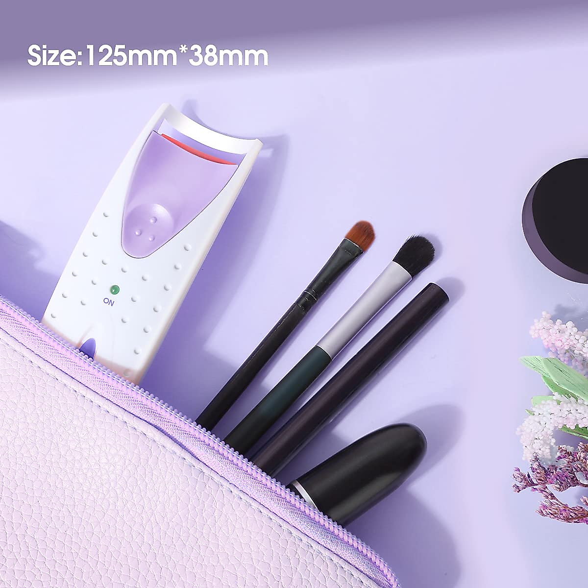 TOUCHBeauty Professional Heated Eyelash Curler with Silicone Refill Pad Curling Tool for Women Long Lasting Eyelashes TB-2003B