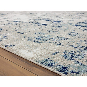 LUXE WEAVERS Rug - Abstract Marble Rug, Affordable Premium Area Rug for Living Rooms, Bedrooms, Dining Areas, Medium Pile, Floor Cover, Soft, Stain Resistant Persian Rug, Ivory / Size 8x10