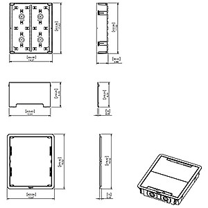 Legrand - OnQ 17 Inch Structured Media Enclosure, Electrical Box, Cable Management Box Dual Purpose In Wall Enclosure for TV Device Storage and Media Distribution, Recessed Media Box, White, ENP1700NA