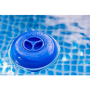 WWD POOL Chlorine Dispenser for Pool, Floating Mini Spa Chemical Dispenser Chlorine/Bromine Tablet Floater1 Inch Tablets Holder Idea for Spa Hot Tub Inflatable Pool [ Foldable ]