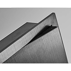 Square Trash and Waste Chute Lid Built-in Countertop- 304 Stainless Steel Balance Flap Cover, Brushed Surface Trash Grommet Swing Trash Can Lid (Silver)