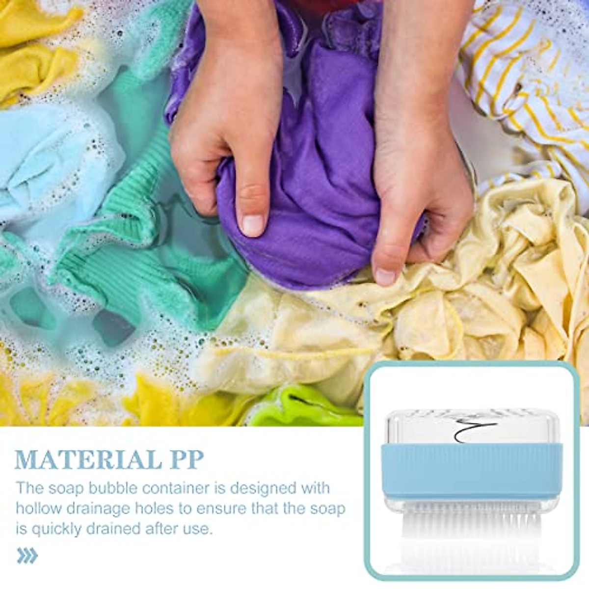 LIFKOME Foaming Soap Box with Soap Dish Multifunctional Soap Box Holder with Roller Brush Soap Tray Soap Saver Case for Travel Bathroom Kitchen Soap Storage Laundry Box