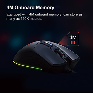 Bloody ES9Pro FPS RGB Gaming Mouse, PMW3389 Chip, 16000 CPI, 2000Hz Report Rate, 400IPS, 4M Onboard Memory, Fully Programmable with Advanced Preset Macros