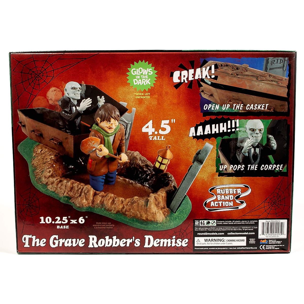 Polar Lights Disney Haunted Mansion: The Grave Robber's Demise/Grave Robbers Reward 1:12 Scale Diorama Model Kit with Moveable Parts