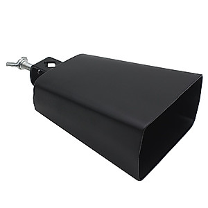 Mowind 5 Inch Metal Steel Cowbell Noise Maker with Stick for Drum Set Kit Hand Percussion