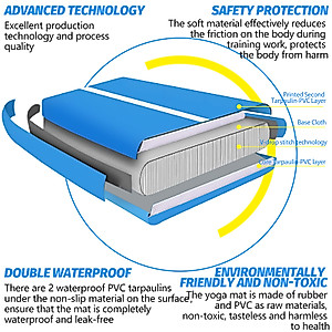 LYYNTTK 20x6ft Inflatable Air Gymnastics Tumbling Mat ，Gymnastics Tumbling Mat Inflatable Tumble Track with Electric Air Pump for Home Use/Tumble/Gym/Training/Cheerleading