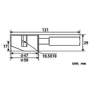 RXXR Single Faucet Handle Compatible with 40mm Tap Cartridge (Cartridge Stem 10 * 10mm) Faucet Replacement Handles Lever for Kitchen Basin Bathroom, Polished Chrome Finish
