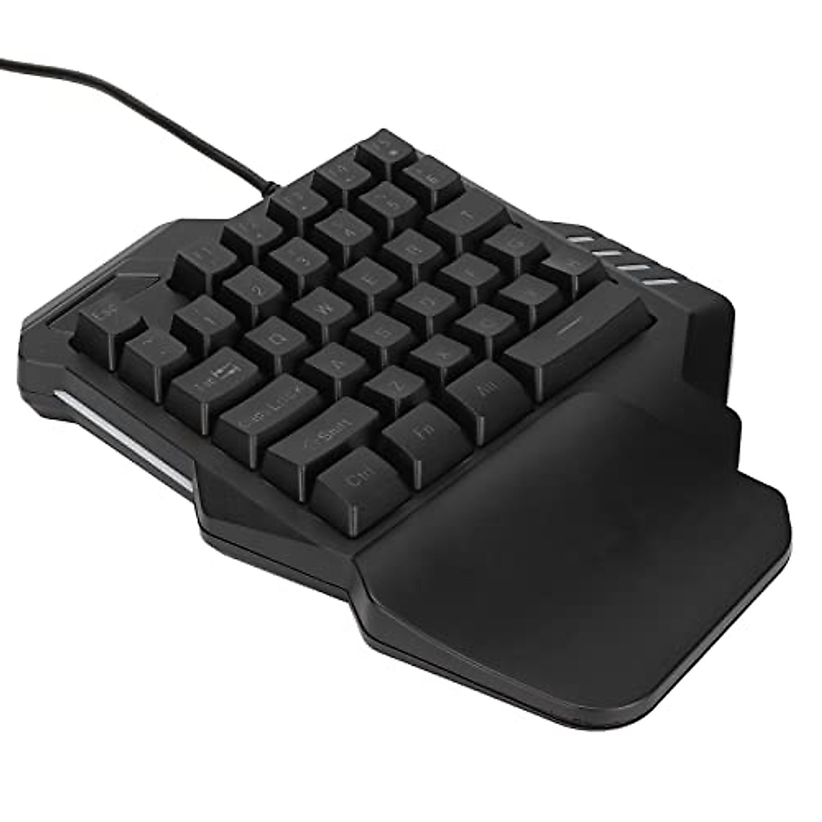 One Handed Gaming Keyboard,35 Keys Mini Gaming Keyboard with LED Backlit Ergonomic Design Accurate Control,Half Keyboard for Win 2000, XP, ME,Vista, Win 7, Win 8, Android
