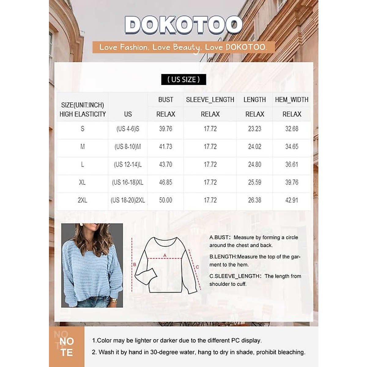Dokotoo Womens Long Sleeve Tops Winter Fall Fashion 2024 Crewneck Drop Shoulder Ribbed Knit Textured Sweaters Solid Pullovers Jumper Gray Large