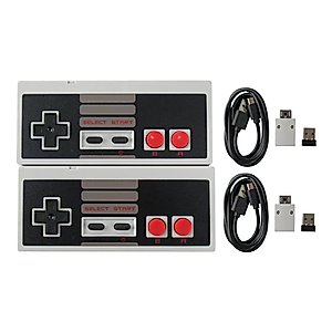 USonline911 2X 2.4GHz Game Console Wireless Controller Joystick Gamepad for Nintend Entertainment System NES Mini Classic Edition
