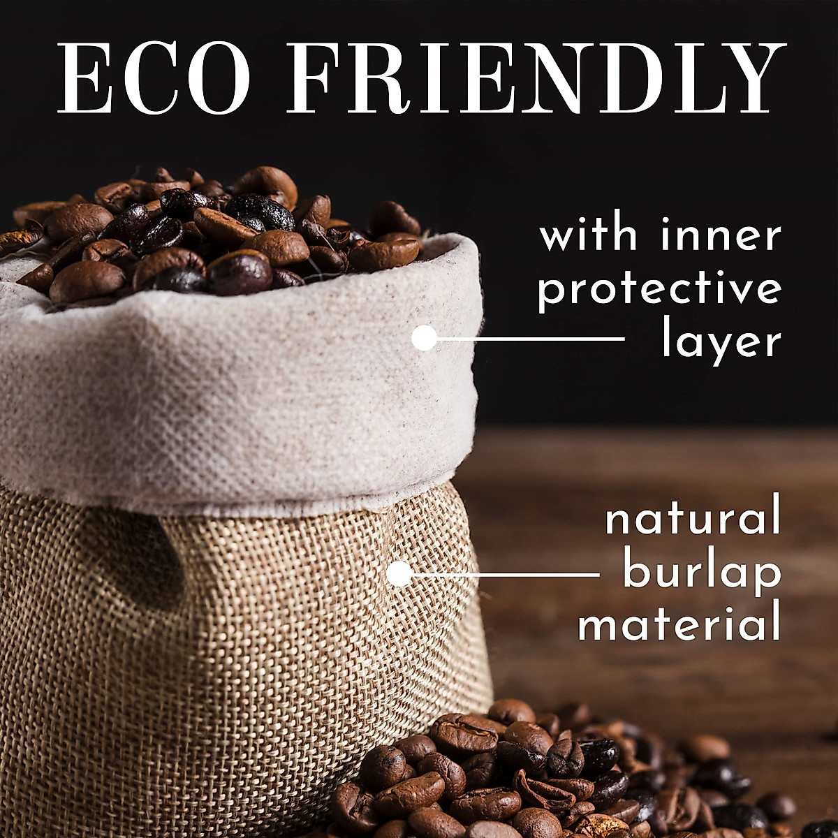 50 burlap bags with drawstring 6.6x9 inch with 50 tags and 50 Strings. Burlap bag for holiday gift. Burlap sack for groceries and food. Burlap sacks for Planting Plants. Burlapbag for Mugs, ect.