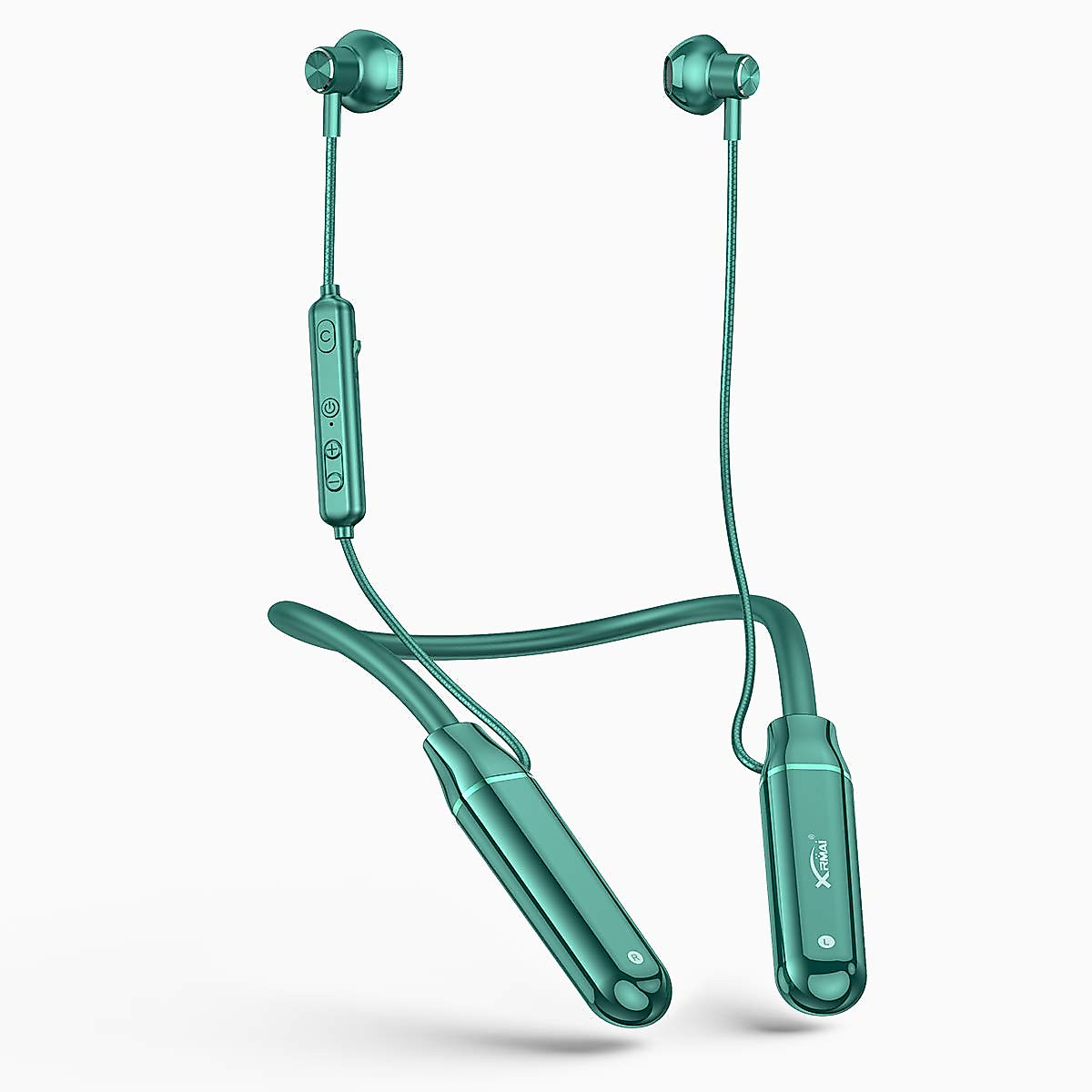 Wireless Neckband Headphones Bluetooth Neckband Headsets 100 H Playtime/360 Days Standby,Neckband Headphones Built-in Mic Sports Noise Cancelling for Help Sleep/Audio Books/Video Conference (green)