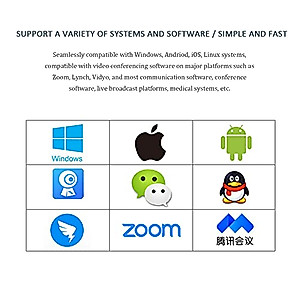 NDI PTZ Camera, 20X-NDI Conference Camera HDMI 3G-SDI LAN POE 4K 60FPS Broadcast Live Streaming NDI Camera for Church Supports vMix OBS