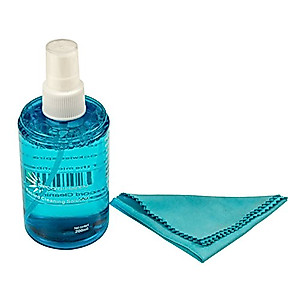 Record Cleaning Solution with Anti-static Vinyl Cloth - Premium LP Cleaner Fluid 6.7oz by Record Happy. Essential 200ml Spray Bottle to keep your Prized Album Collection like New!