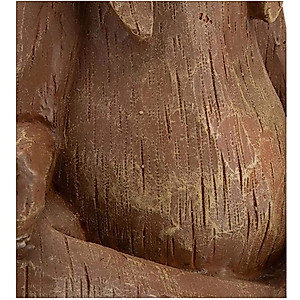 Trjgtas Garden Yoga Rabbit Meditating Rabbit Statue,Bunny Meditation Sculpture Decoration with Look of Carved Outdoor Animal Yard Porch Art