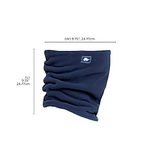 Turtle Fur Micro Fur Stretch Double Layer Neck Neckwarmer, Navy