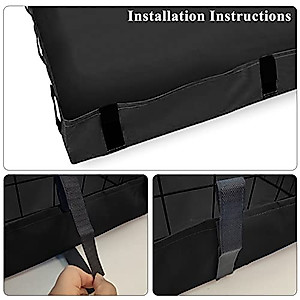 BNOSDM Guinea Pig Cage Liner, Small Animals Washable Bedding 47"x 24" Canvas Bottom Pet Cage Accessories for Hamsters Rabbits Hedgehogs Ferrets (Black)