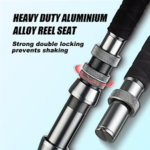 FISHAPPY Saltwater Offshore Bent Butt Heavy Trolling Fishing Rod Big Game Conventional Boat Fishing Rod with Roller Guides 6' (6' - 80-150lbs - Bent Butt II)