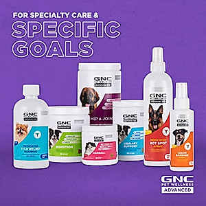 GNC Advanced Medicated Flea & Tick Shampoo for Dogs, 17 oz | Natural Flea & Tick Dog Shampoo Helps Repel Fleas & Ticks | pH Balanced Dog Shampoo in Citronella Scent (FF15156)